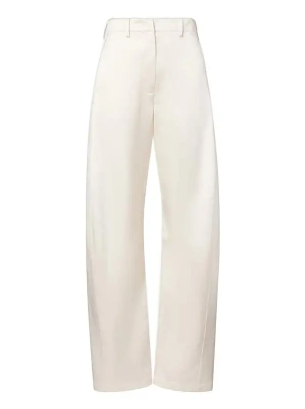 Magda Butrym Cotton-blend Barrel Pants - White