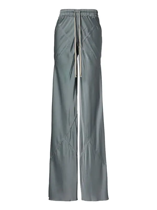 Rick Owens Oversized Charmeuse Wide-leg Pants - Grey