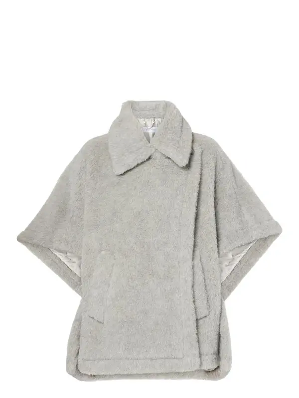 Max Mara Tebe Teddy Cape - Grey