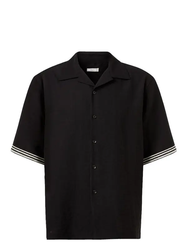 Commas Embroidered Shirt - Black