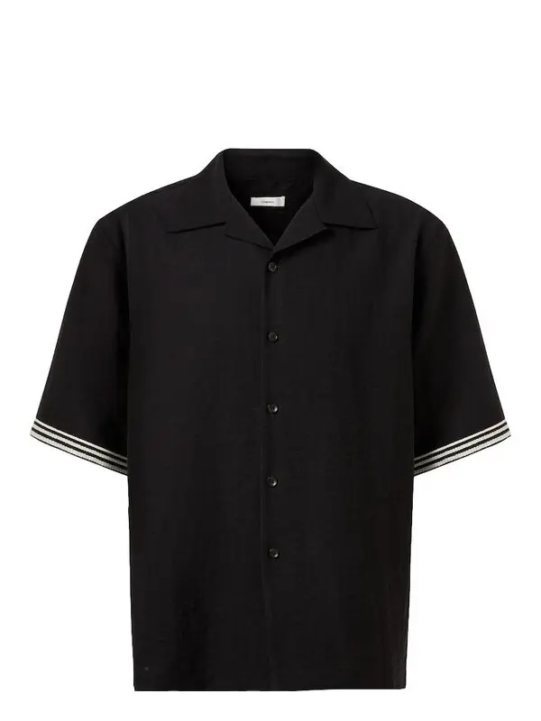 Commas Embroidered Shirt - Black