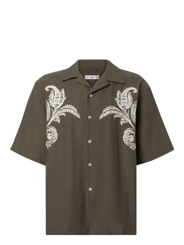 Commas Embroidered Shirt - Grey