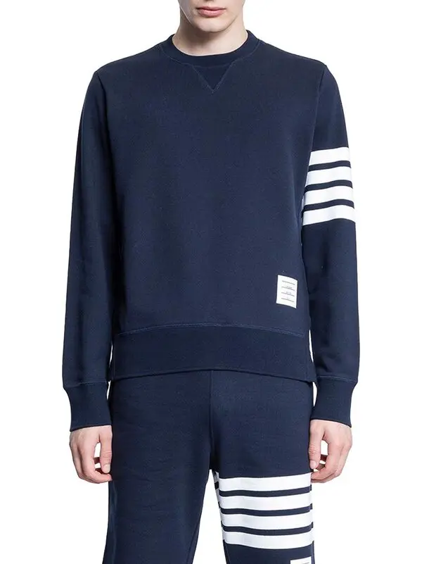 Thom Browne Cotton Hoodie - Blue