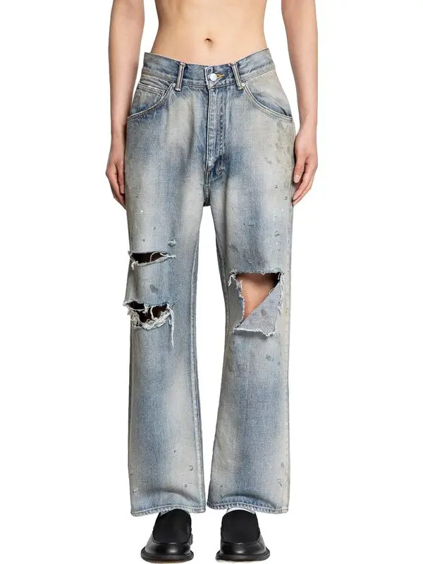 ANCELLM Fire 5p Denim Pants - Blue
