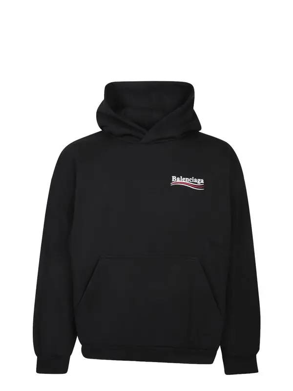 Balenciaga Hooded Sweatshirt - Black