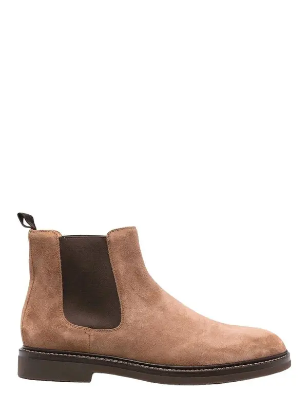 Brunello Cucinelli Suede Chelsea Boots - Brown