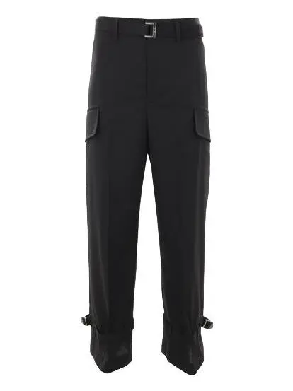 Sacai Cargo Trousers - Black