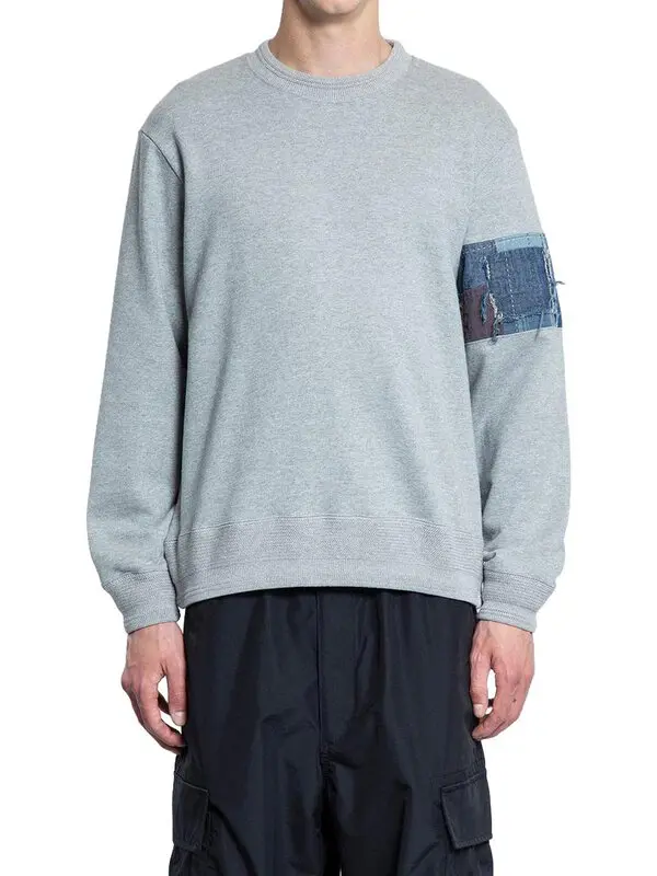 KUON Boro Trimmed Sweatshirt - Grey