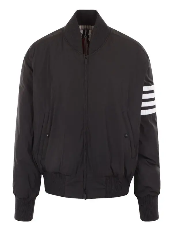 Thom Browne Bomber Down Jacket - Grey