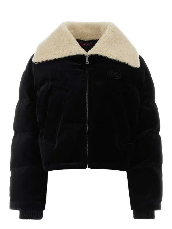 Gucci Padded Velvet Jacket - Black