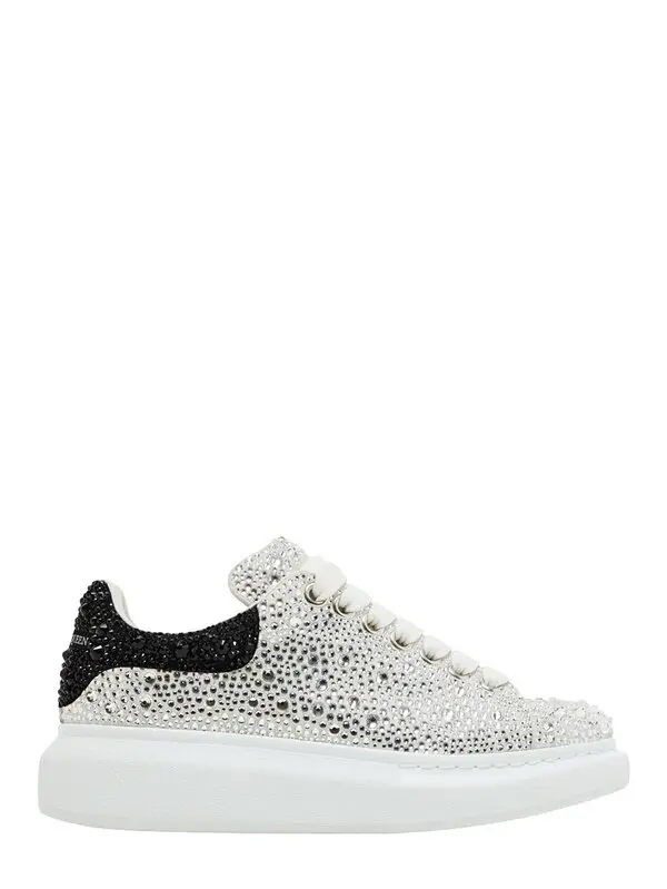 Alexander McQueen Oversized Crystal Sneakers - White