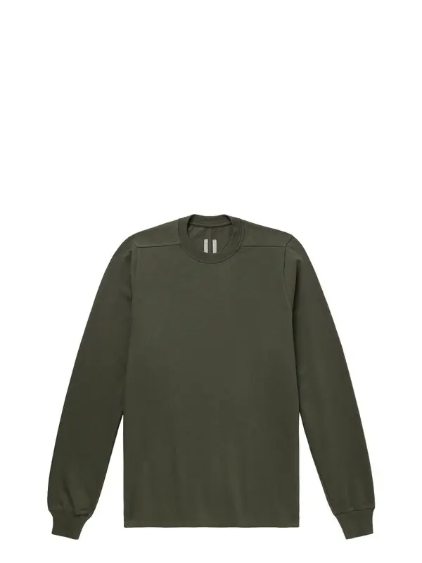 Rick Owens Organic Cotton-jersey Sweatshirt - Green