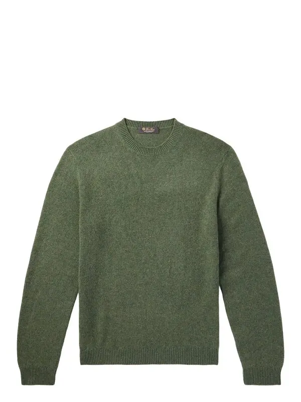 Loro Piana Fobello Cashmere Sweater - Green