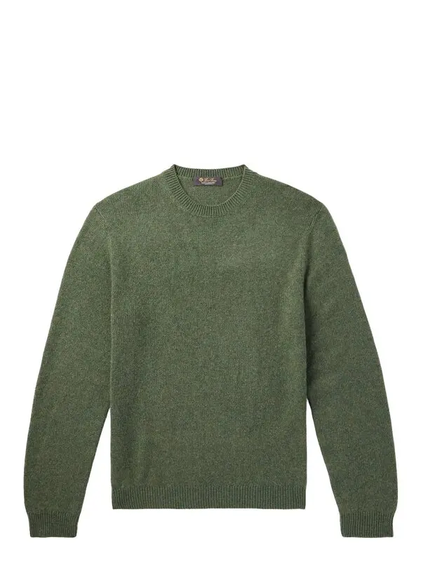 Loro Piana Fobello Cashmere Sweater - Green