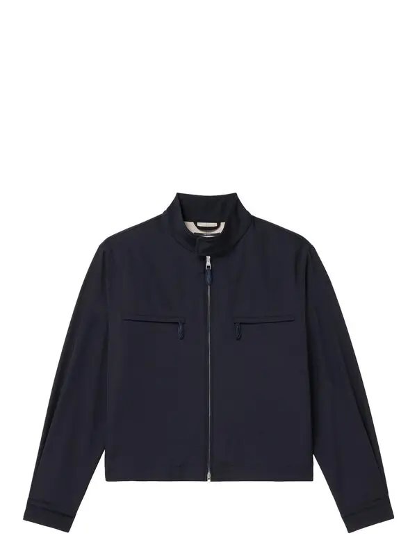 Dunhill Tech-wool Blouson Jacket - Blue