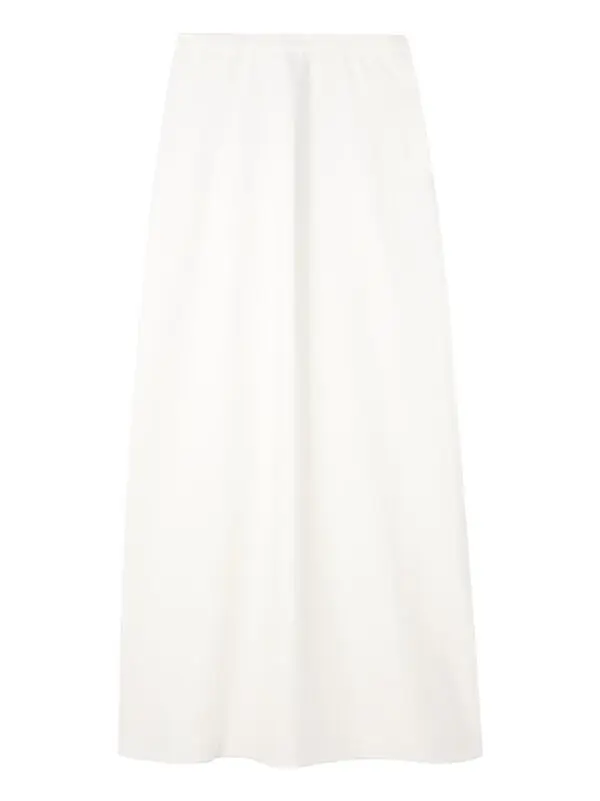 Max Mara Vernice Jersey Maxi Skirt - White