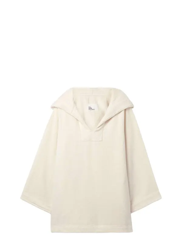 Lisa Marie Fernandez Hooded Cotton-terry Coverup - Cream