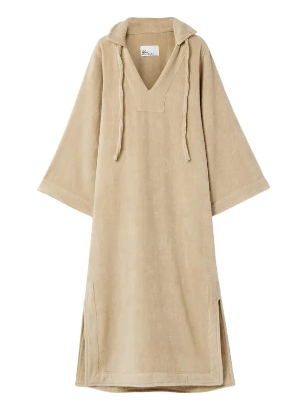 Lisa Marie Fernandez Cotton-terry Coverup - Neutrals