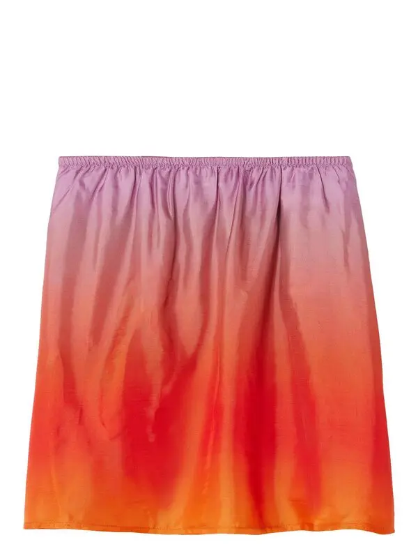 LIDO Dégradé Satin-twill Mini Skirt - Multi