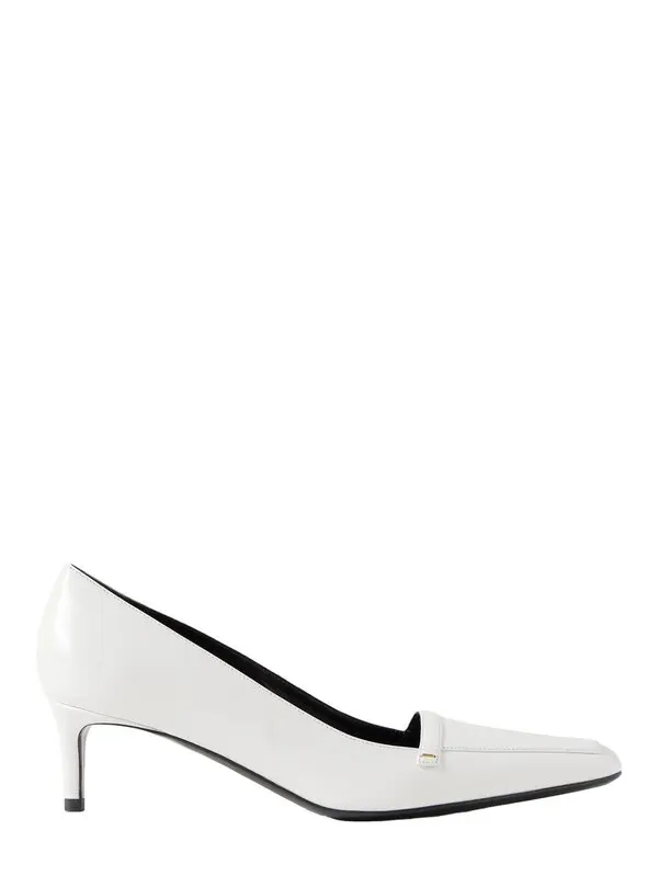 Khaite Celia Leather Pumps - White