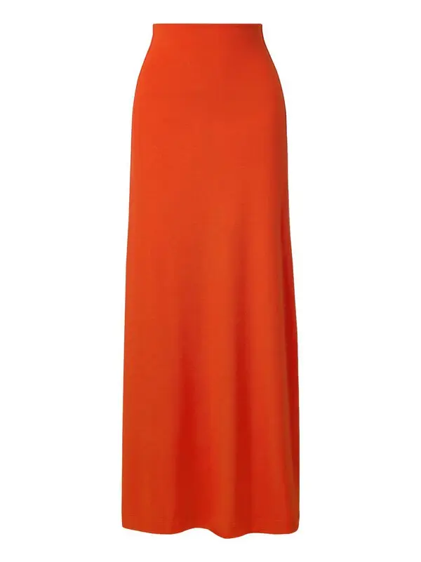 LESET Lauren Stretch-knit Maxi Skirt - Red
