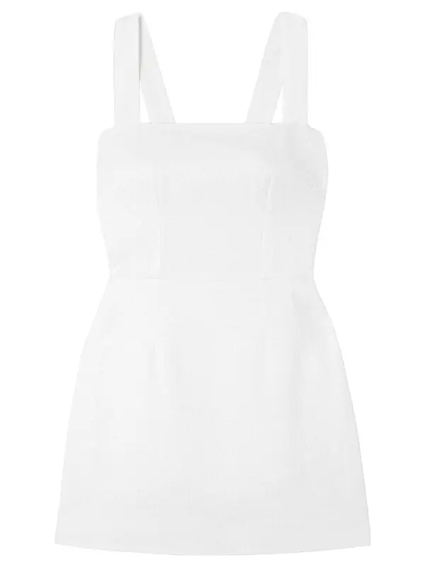 Dolce & Gabbana Woven Mini Dress - White