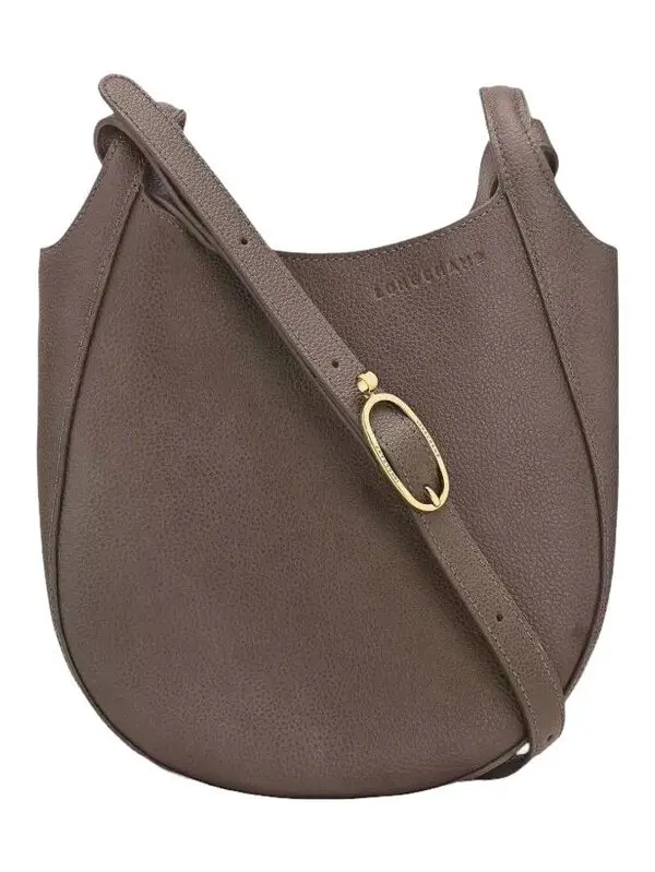 Longchamp Le Foulonné Leather Crossbody Bag - Brown