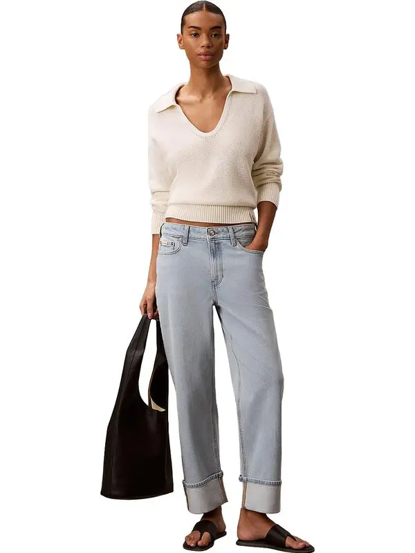 Calvin Klein High Rise Straight Jeans - Fairfield