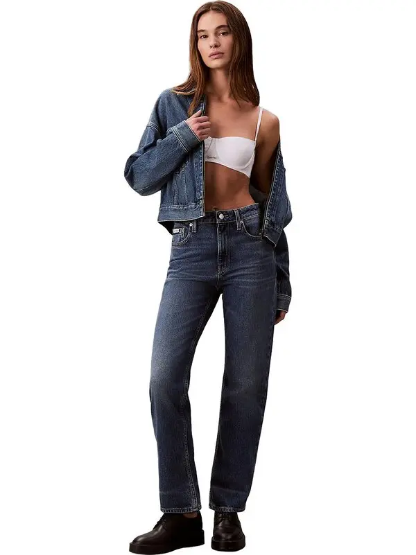 Calvin Klein High Rise Straight Jeans - Stanton