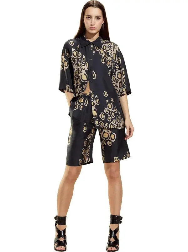 Cynthia Rowley Printed Shorts - Black