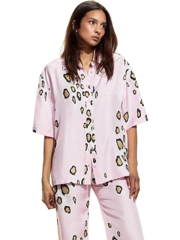 Cynthia Rowley Amalfi Camp Shirt - Pink