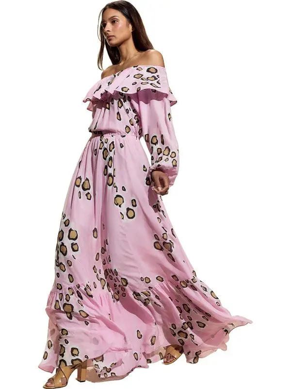 Cynthia Rowley Amalfi Silk Maxi Dress - Pink