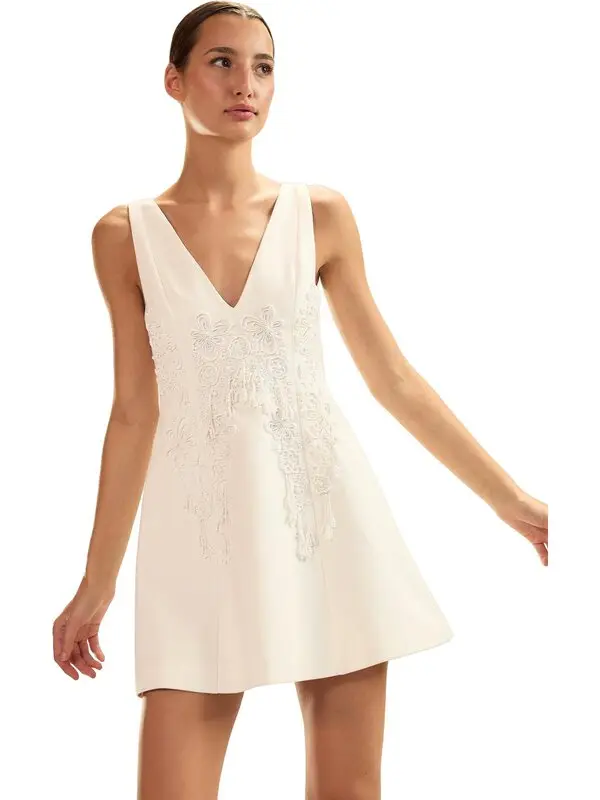 Cynthia Rowley Paloma Mini Dress - White