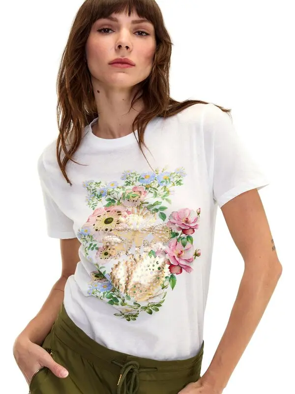 Cynthia Rowley Printed T-shirt - White