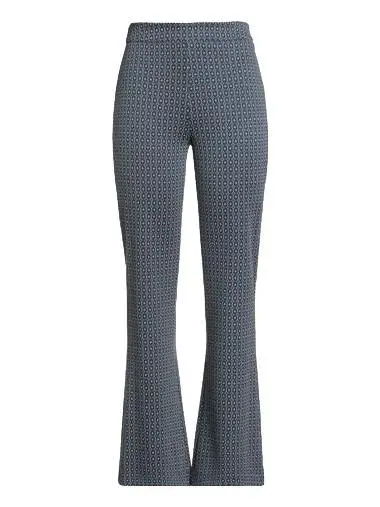 CROCHÈ Flared Geometric-print Jacquard Pants - Blue
