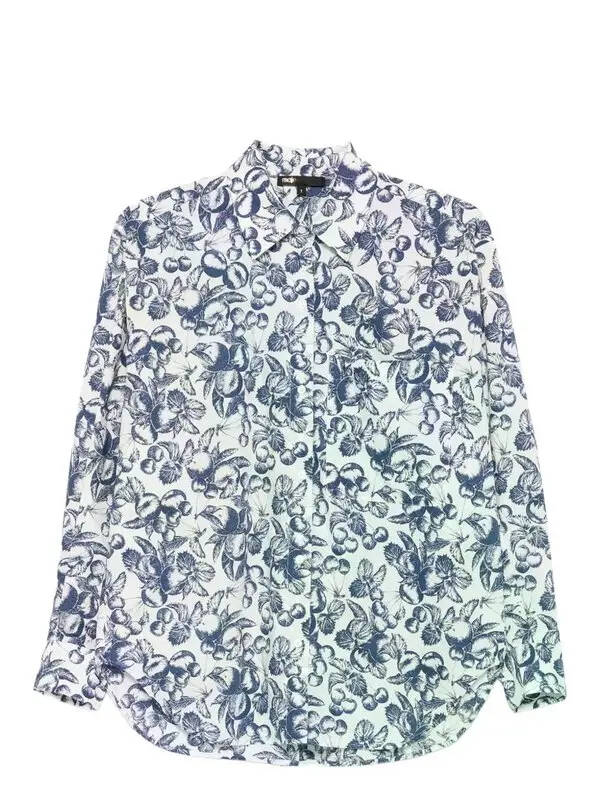 Maje Fruit-print Button Shirt - White