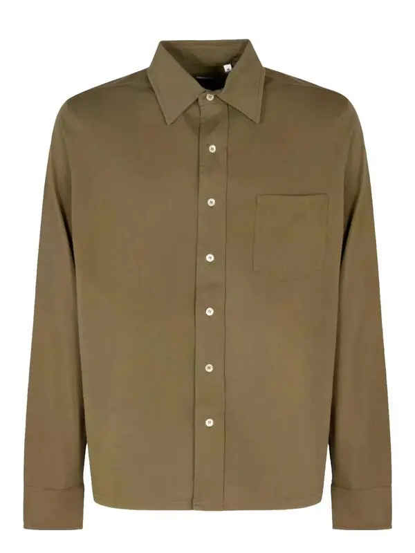 Aspesi Button-down Cotton Shirt - Green