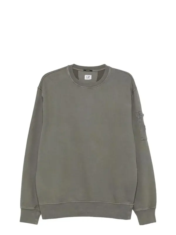 C.P. COMPANY Pocket-detail Crewneck Sweatshirt - Green