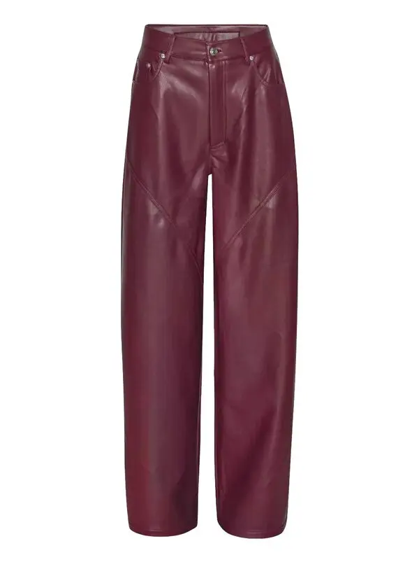 ROTATE BY BIRGER CHRISTENSEN Paneled Button-fastening Pants - Red