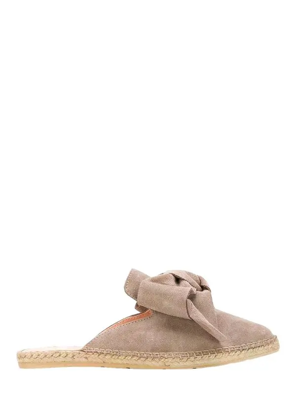Manebí Bow-front Mule Espadrilles - Neutrals