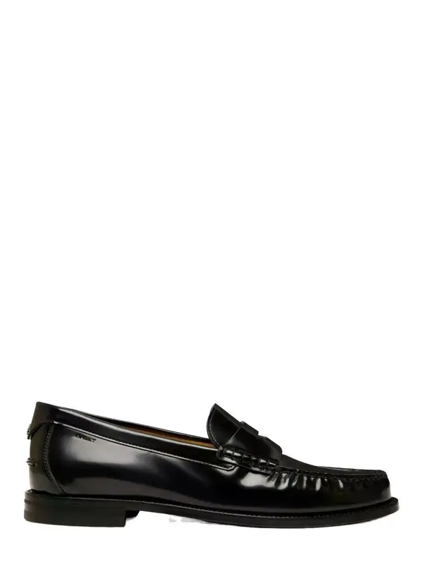 Bally Leather Penny Loafers - Black