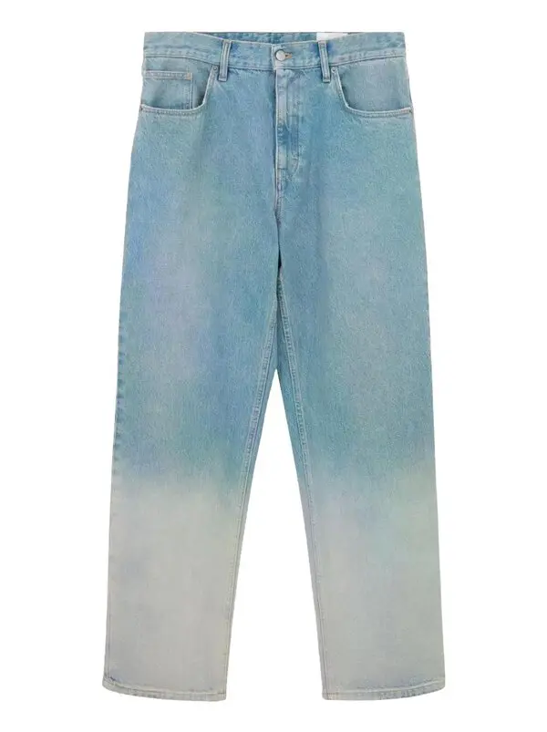 Axel Arigato Faded Straight Leg Jeans - Blue