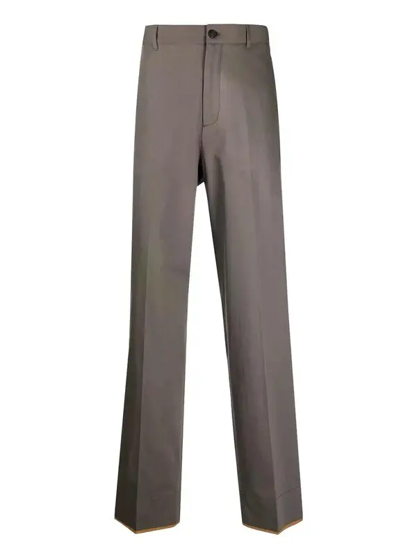 FERRAGAMO Straight-leg Tailored Trousers - Brown
