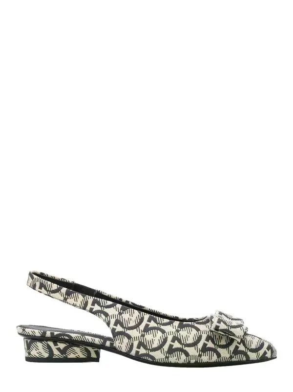 FERRAGAMO Vara Gancio Flat Pumps - Neutrals