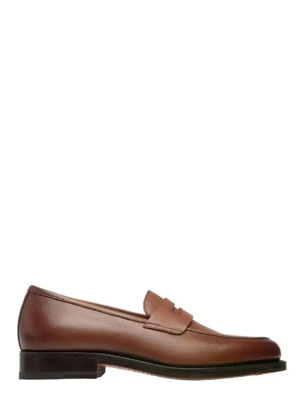 Bally Leather Penny Loafers - Brown