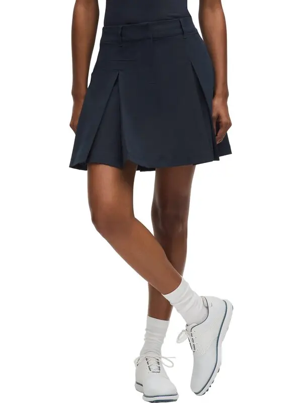 Lululemon Box-pleat High-rise Golf Skirt - True Navy