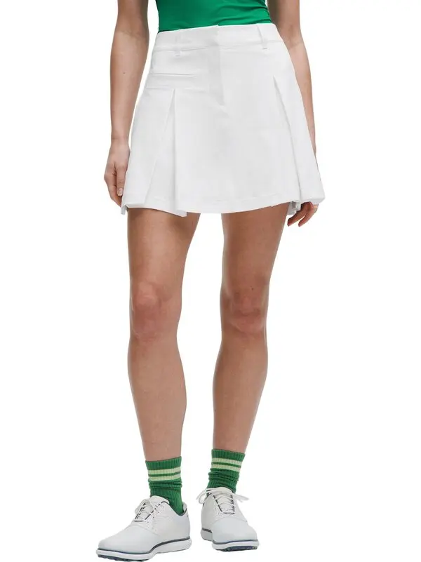 Lululemon Box-pleat High-rise Golf Skirt - White