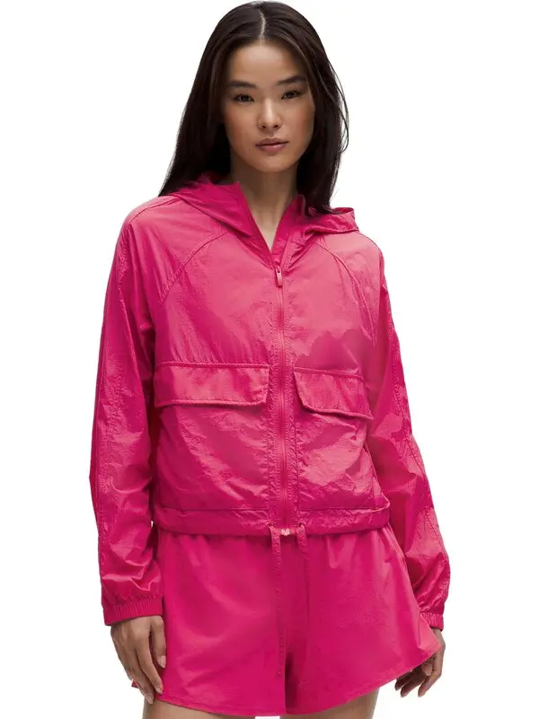 Lululemon Hood-lite Relaxed-fit Jacket - Raspberry Coulis