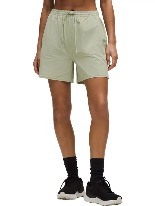 Lululemon Pace Rival High-rise Short 5 - Fog Green