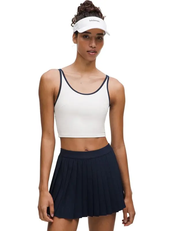 Lululemon Scoop-neck Cutout Tennis Tank Top - White/club Blue